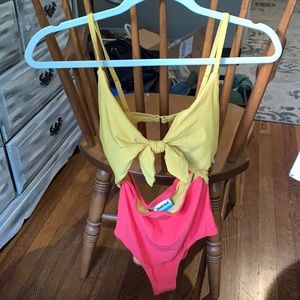 Modcloth | Swim | Nwot Modcloth Siena One Piece Multicolored Yellow ...